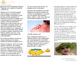 Exposición solar (salud) – Escuela San Ignacio de Buin